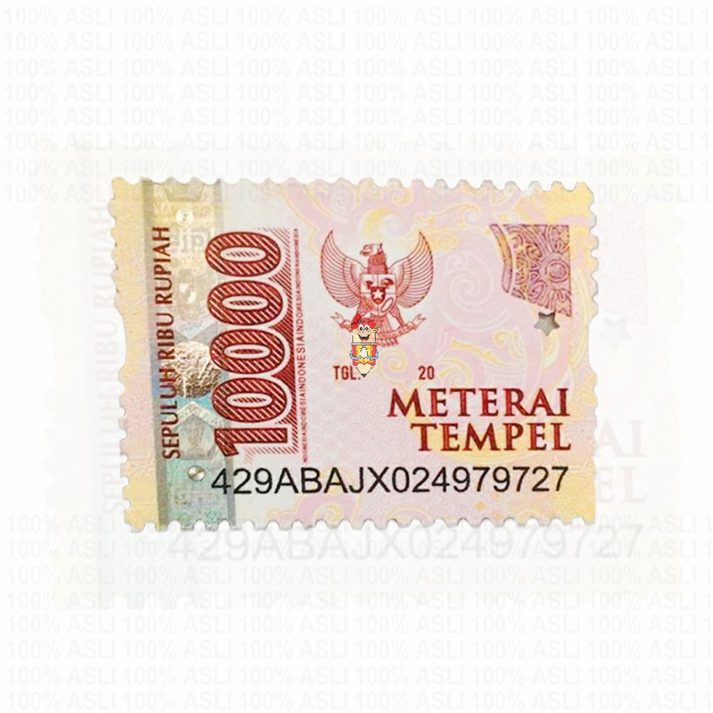 Jual Materai Tempel 10000 Original 1 Lembar | Shopee Indonesia