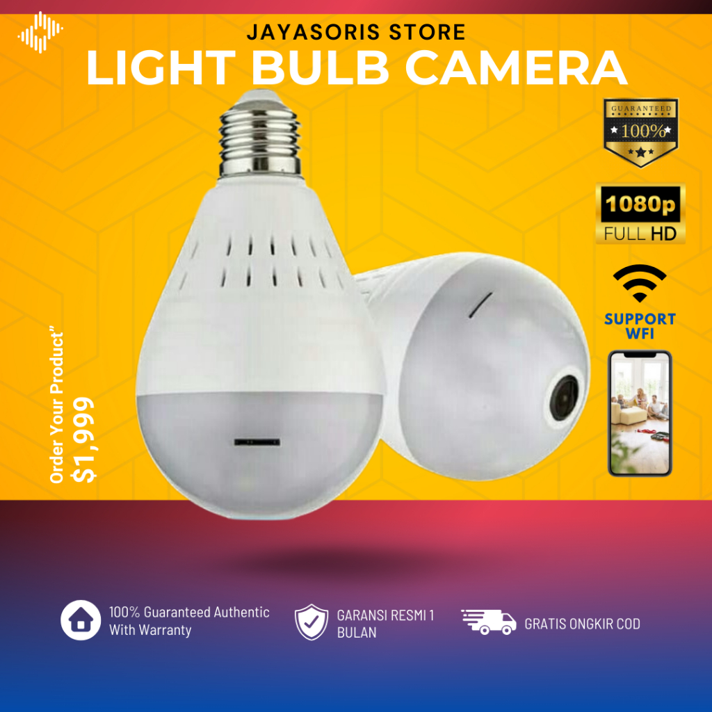 Jual CCTV LAMPU BOHLAM V380 MINI TERSEMBUNYI TANPA KABEL SPY CAM HIDDEN ...