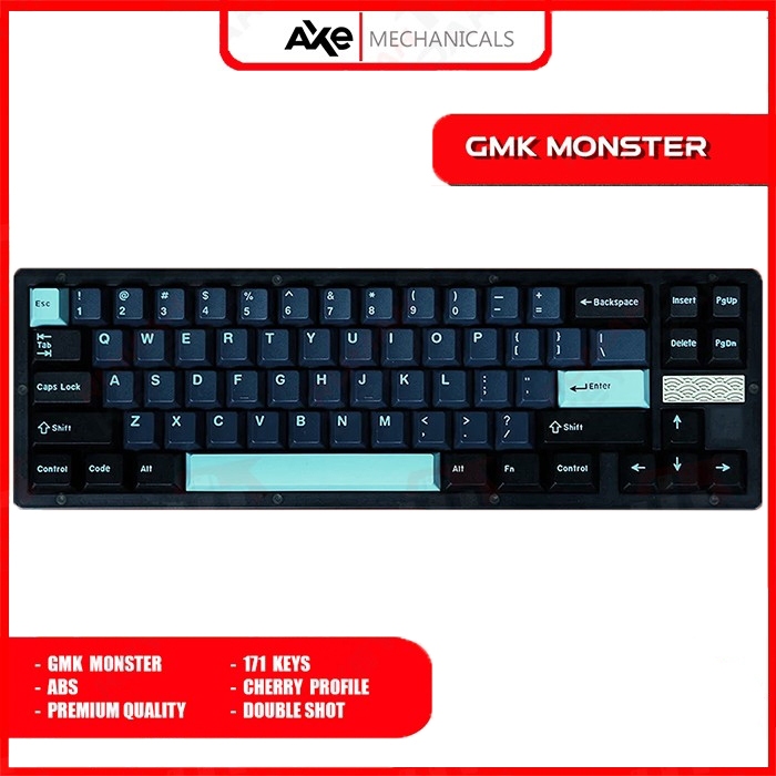 Jual AXE MECHANICALS - Cherry - Gmk Monster - Abs - Double Shot ...