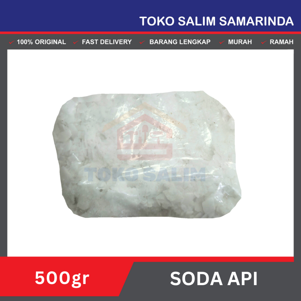 Jual SODA API 500gr / 0,5kg - Serbuk Bubuk Anti Sumbat Pipa Pembersih ...
