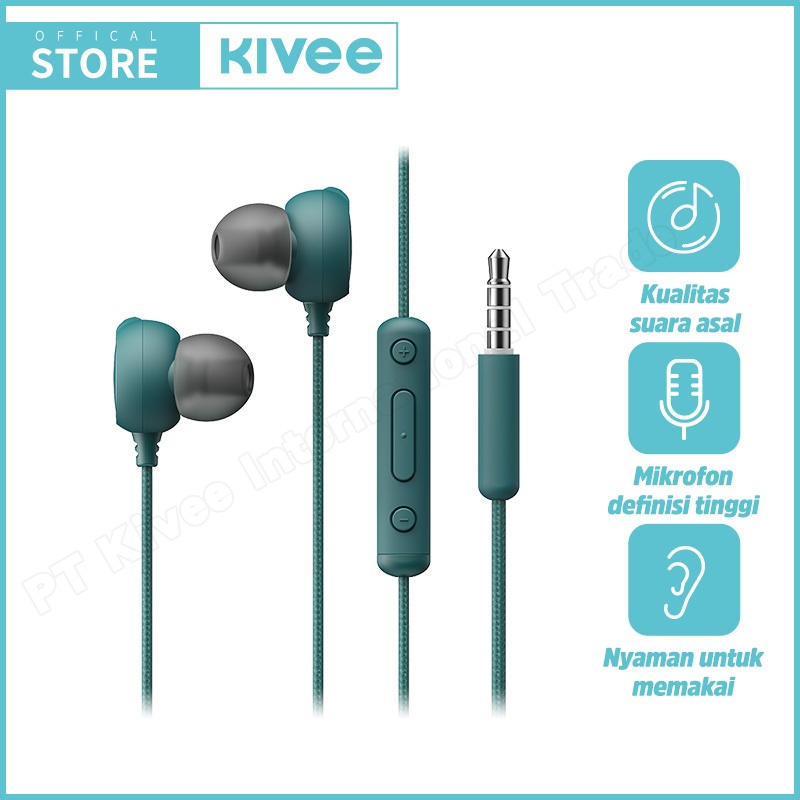 Jual KIVEE Headset Musik in ear KV-MT77 Silikon Professional Audiophile ...