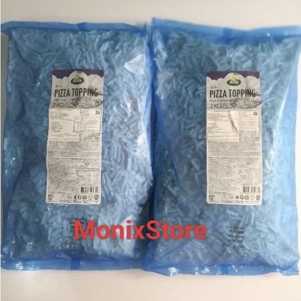 Jual Mozzarella Arla Pizza Topping Shredded 2KG | Dairy Partners ...