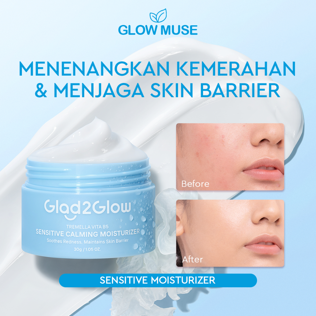 Jual [100% ORI]Glad2Glow Calming Moisturizer 30g Tremella Vita B5 Sensitive | Sensitif ...