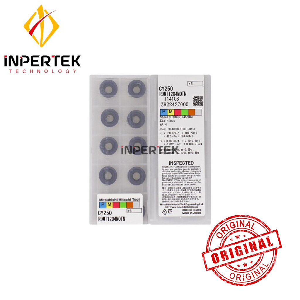Jual Insert RDMT 1204 MTON Pahat Milling RDMT 12 04 Mata RDMT1204MTON ...