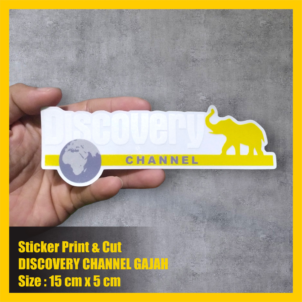 Jual Stiker Discovery Channel Stiker Transparan UV Stiker Print & cut ...