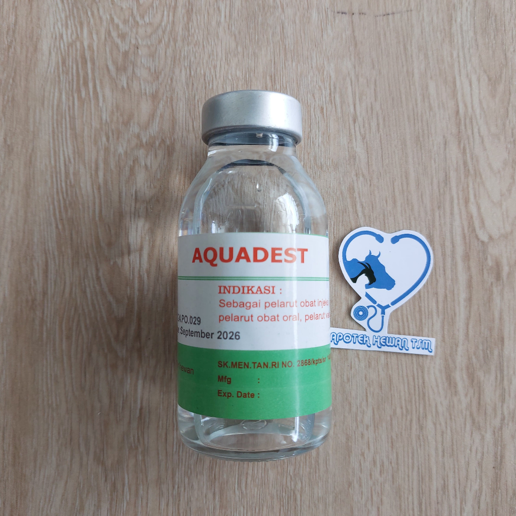 Jual Aquadest Steril 100ml Meyer Sebagai pelarut / Pengencer obat ...