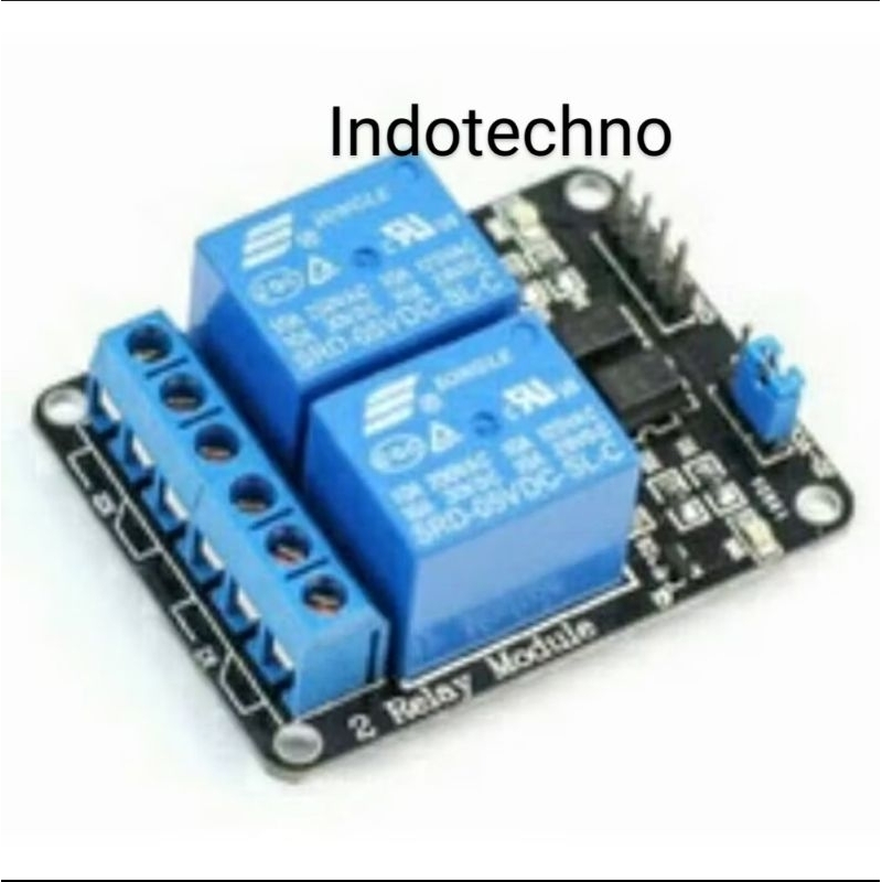 Jual relay 2 channel 5v 5vdc module / relay expansion board | Shopee ...