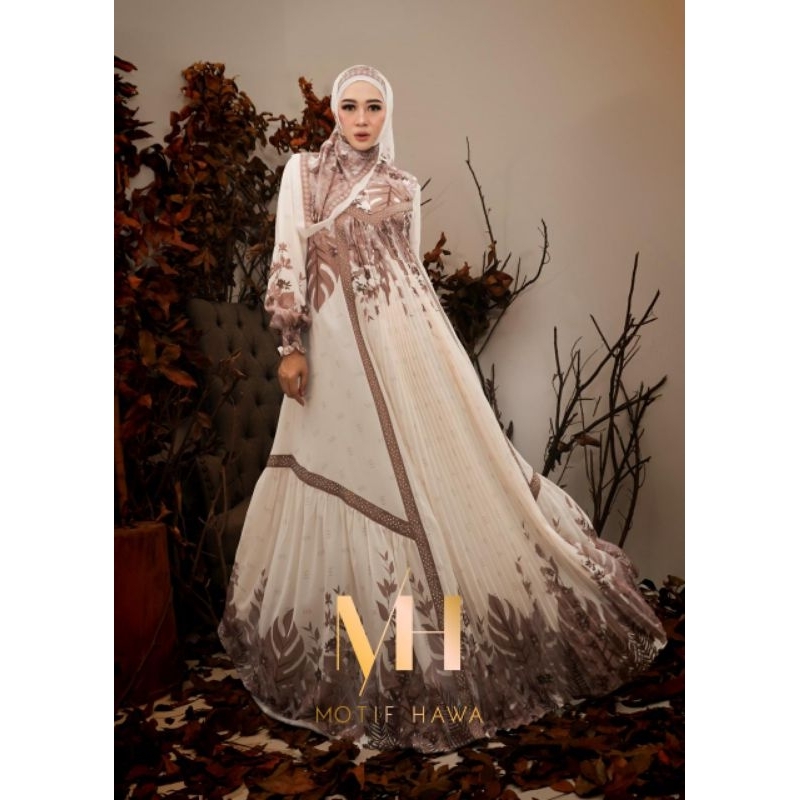 Jual [MuVe BoutiQue] Motif Hawa Magnolia series Gamis set Scarf ...