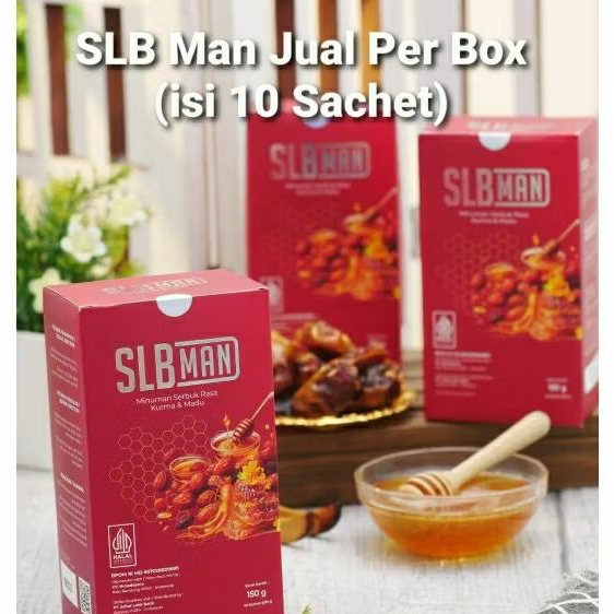 Jual SLB MAN Minuman Energi Rasa kurma & Madu 1 Box Isi 10 Sachet (Bisa ...