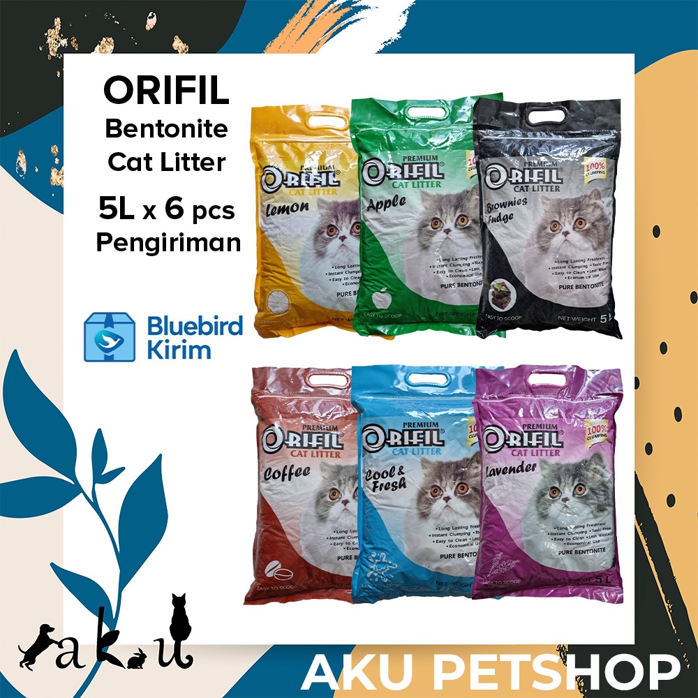 Jual [1 SAK isi 6] Pasir Gumpal Orifil 5L (KHUSUS BLUEBIRD KIRIM ...