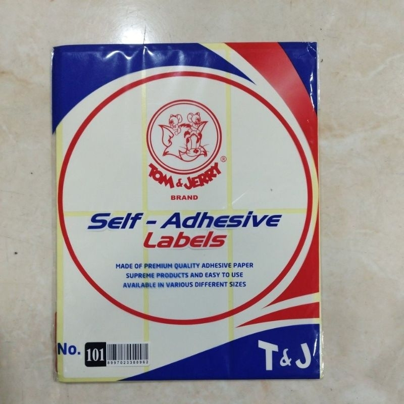 Jual Tom & Jerry Self-Adhesive Labels/Label Undangan No.101 (50 x 100mm ...
