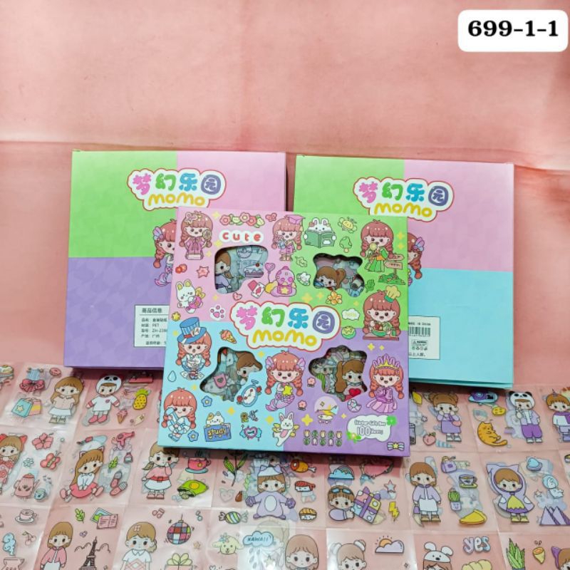 Jual Stiker Momo Karakter Lucu dan Cute Isi 100 pcs | Shopee Indonesia