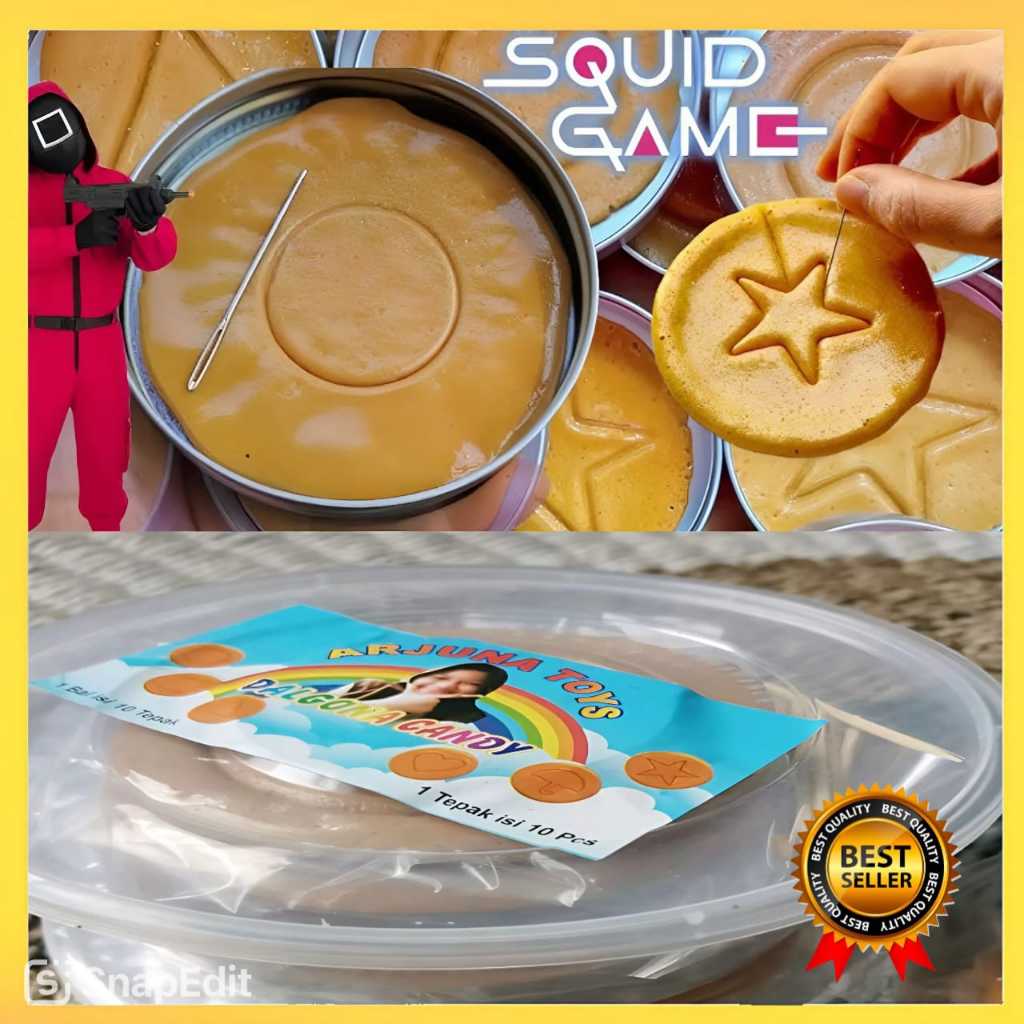 Jual Permen dalgona candy squid game viral | Shopee Indonesia