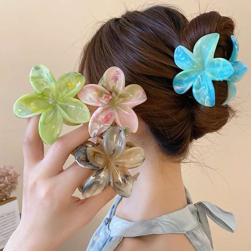 Jual JEDAI KAMBOJA MARBLE - Jepit Bunga Bali Hairclip Kunciran Hair ...