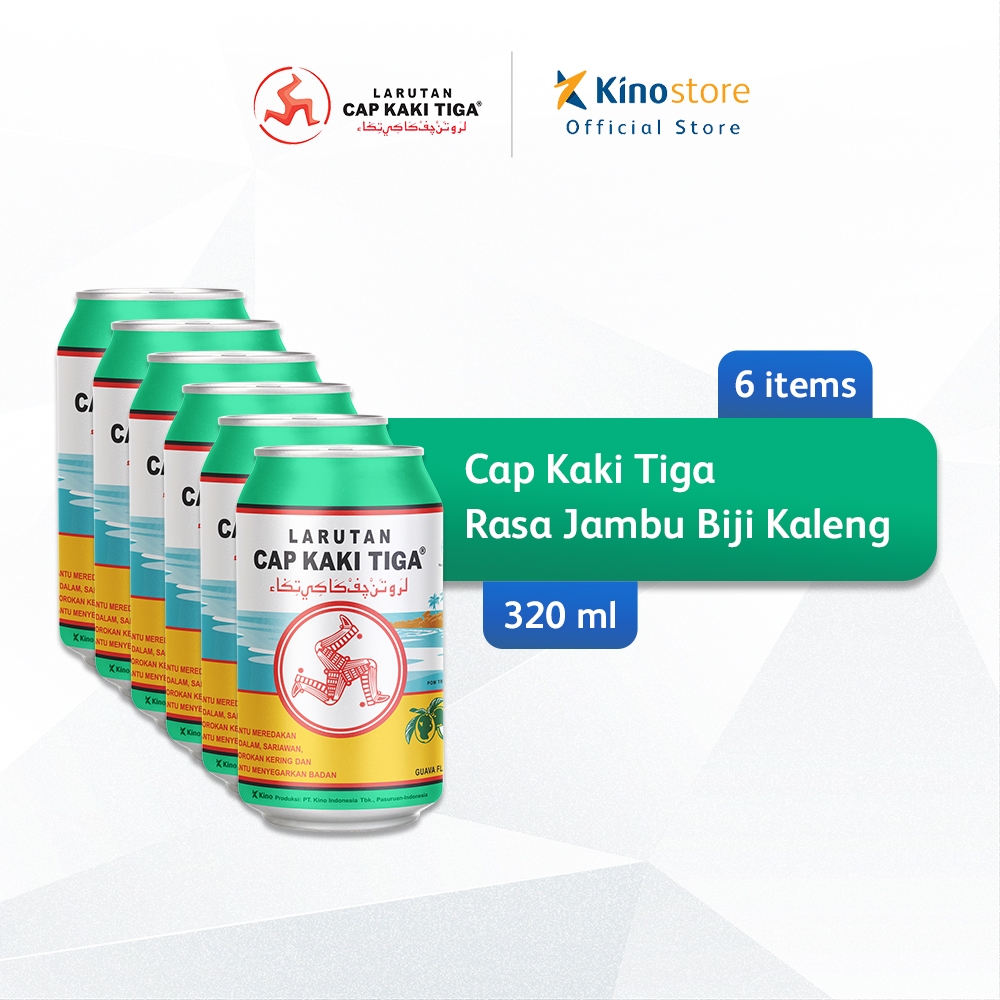 Jual Cap Kaki Tiga Rasa Jambu Biji Kaleng 320ml | Shopee Indonesia