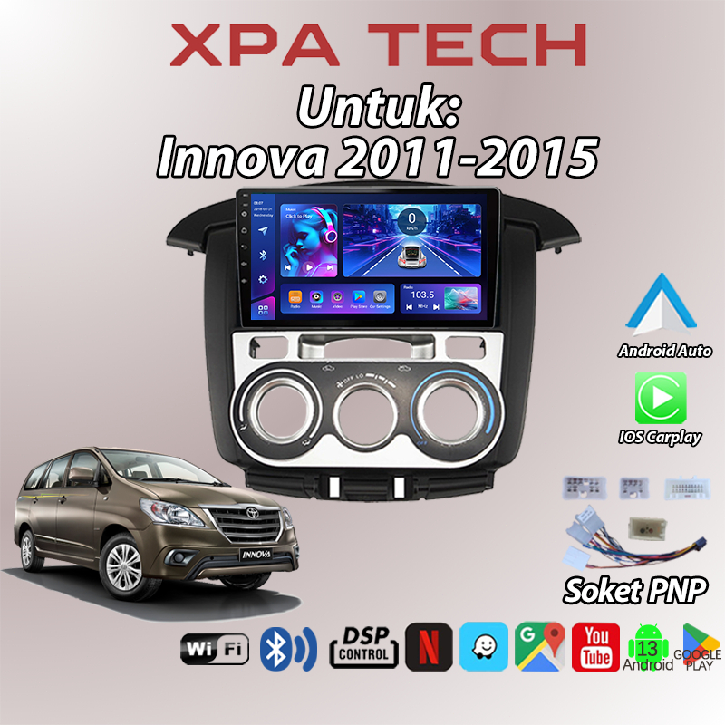 Jual 【XPA TECH】4+64G Head Unit Untuk Innova 2011-2015 Android 13 Mobil ...