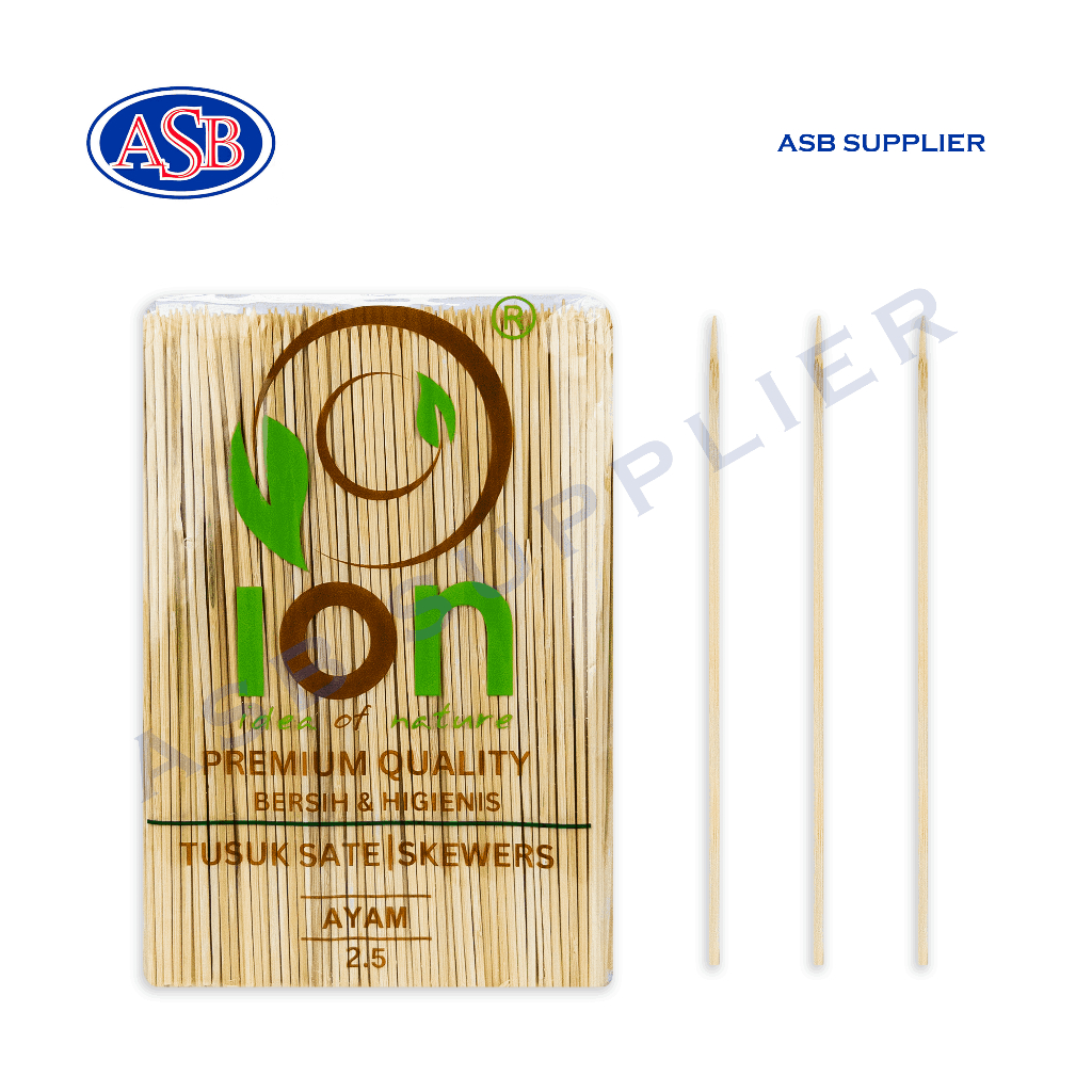Jual Tusuk Sate Bambu / Bamboo Skewer ION 20 cm (500 Gram) | Shopee ...