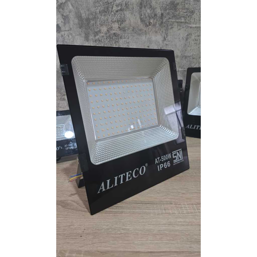 Jual Kap Lampu Sorot LED ALITECO 500 Watt / Kap Lampu Tembak 500 Watt Putih Kuning IP 66 ...