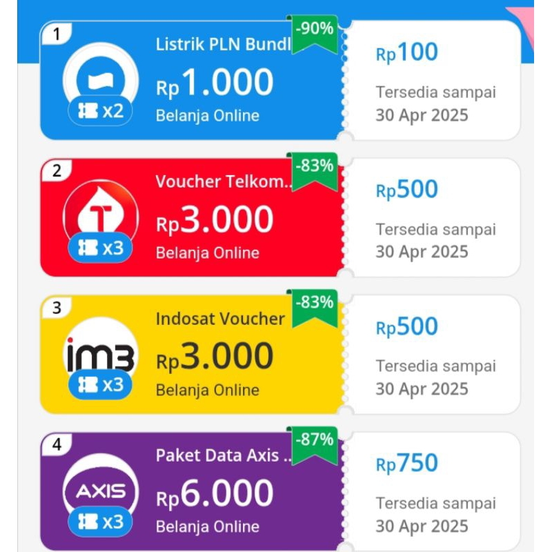 Jual Token Listrik Bundle | Shopee Indonesia