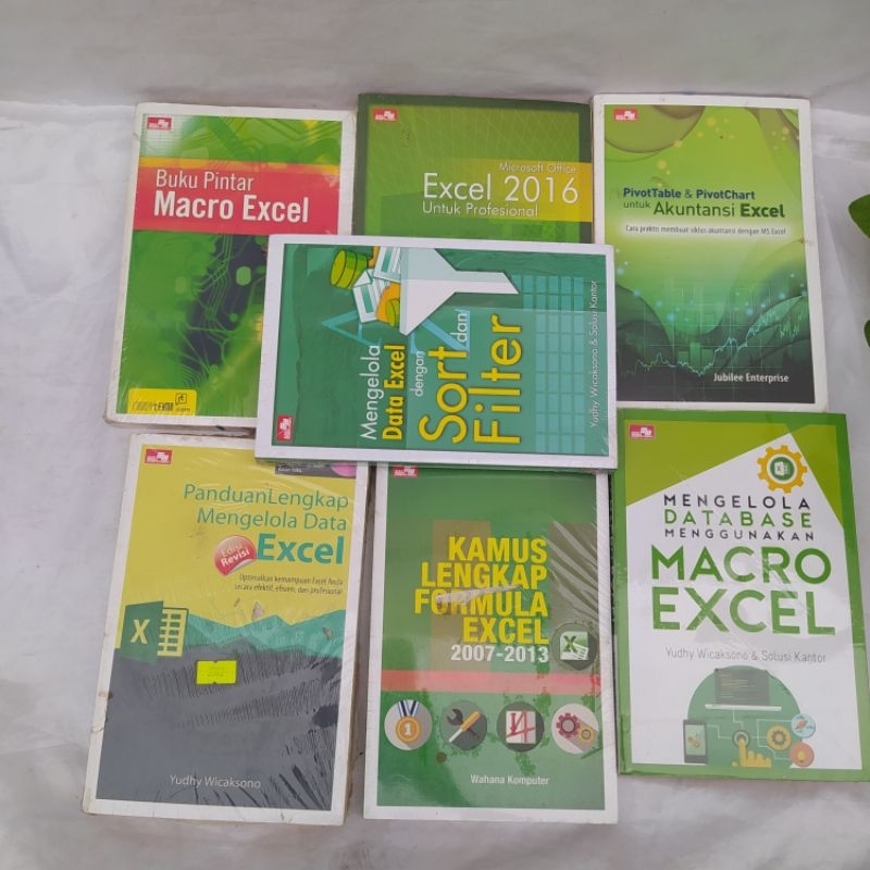 Jual Buku Referensi Excel - Kamus Lengkap, Macro Excel, Akuntansi, Mengelola Data Excel ...
