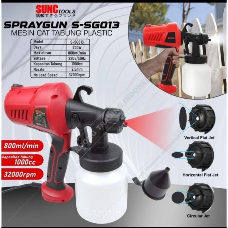 Jual Mesin Semprot Cat Listrik Spray Gun Electric SUNC TOOLS - PLASTIK ...