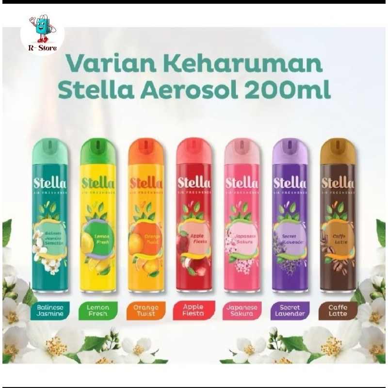 Jual Stella pengharum ruangan aerosol 200 ml Home Spray Stela Semprot ...