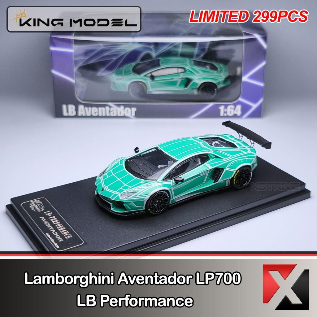 Jual King Model 1:64 Lamborghini Aventador LP700 LB Performance Cyan ...