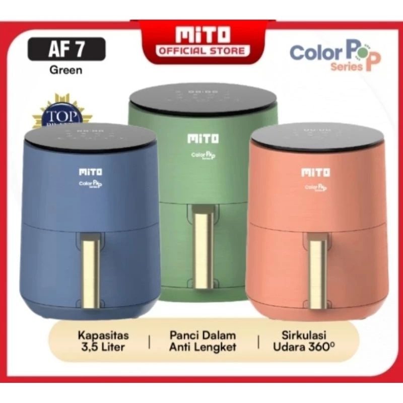 Jual BATAM - MITO AF7 AF 7 color pop digital air fryer 3.5 liter menggoreng tanpa minyak ...