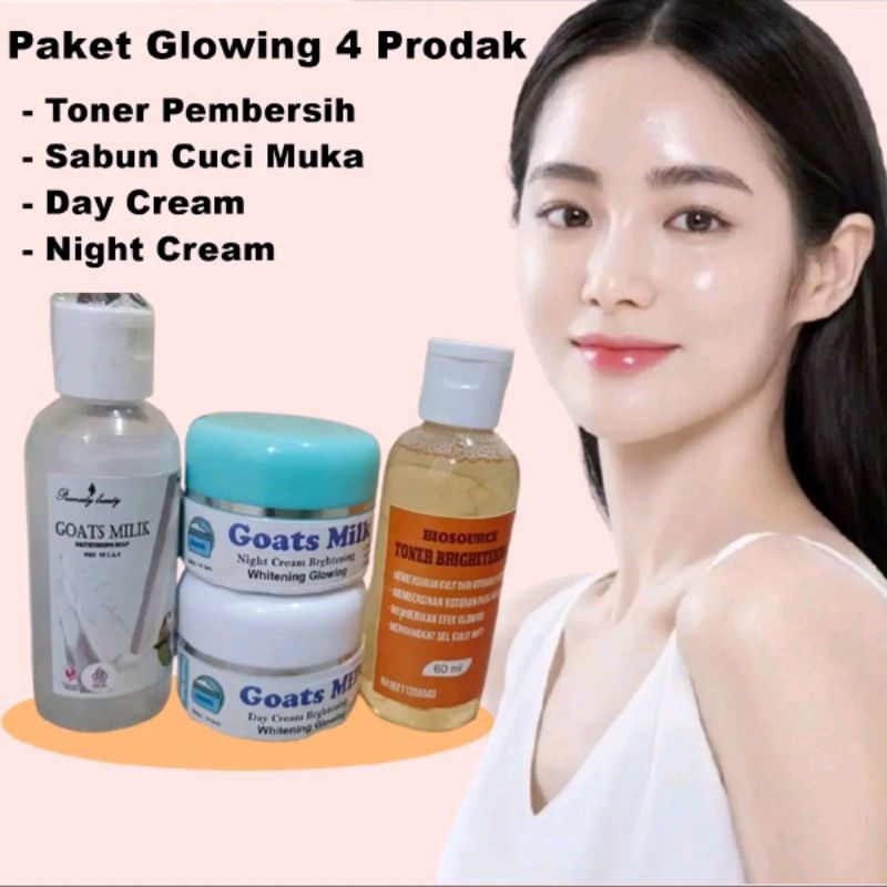 Jual Paket Susu domba 4 Prodak bikin wajah jadi Glowing | Shopee Indonesia