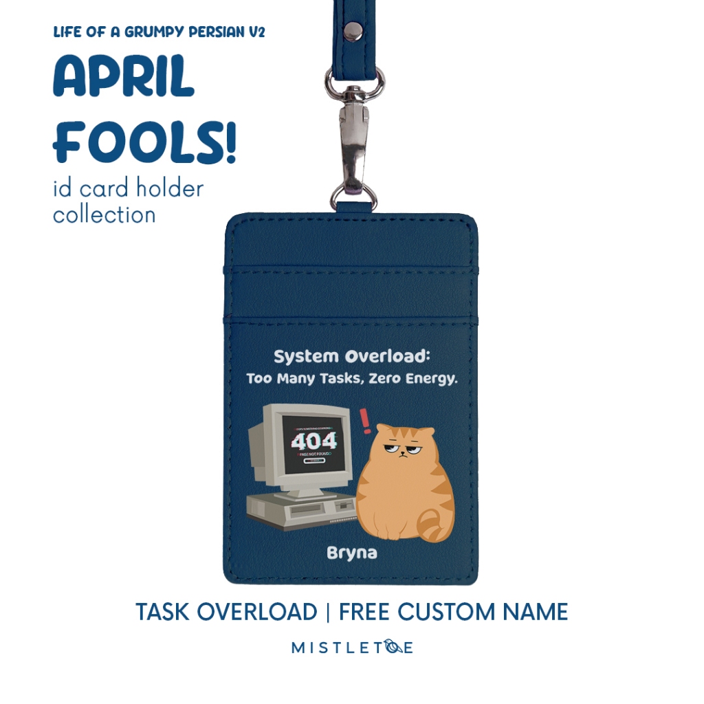 Jual April Fools! Custom ID Card Holder - Lanyard - Name Tag | Shopee ...