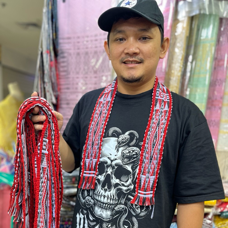 Jual Stola sirat batak Sortali pinggang motif gorga batak Syal | Shopee ...