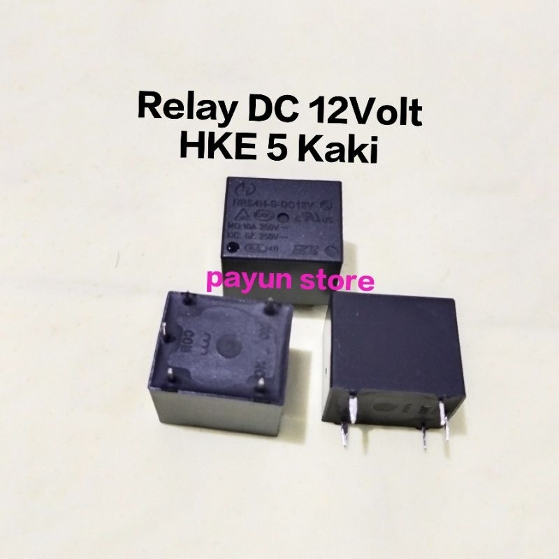 Jual Relay HKE Rilay 12V Riley 12vol HKE 5p 5 kaki 5 pin | Shopee Indonesia
