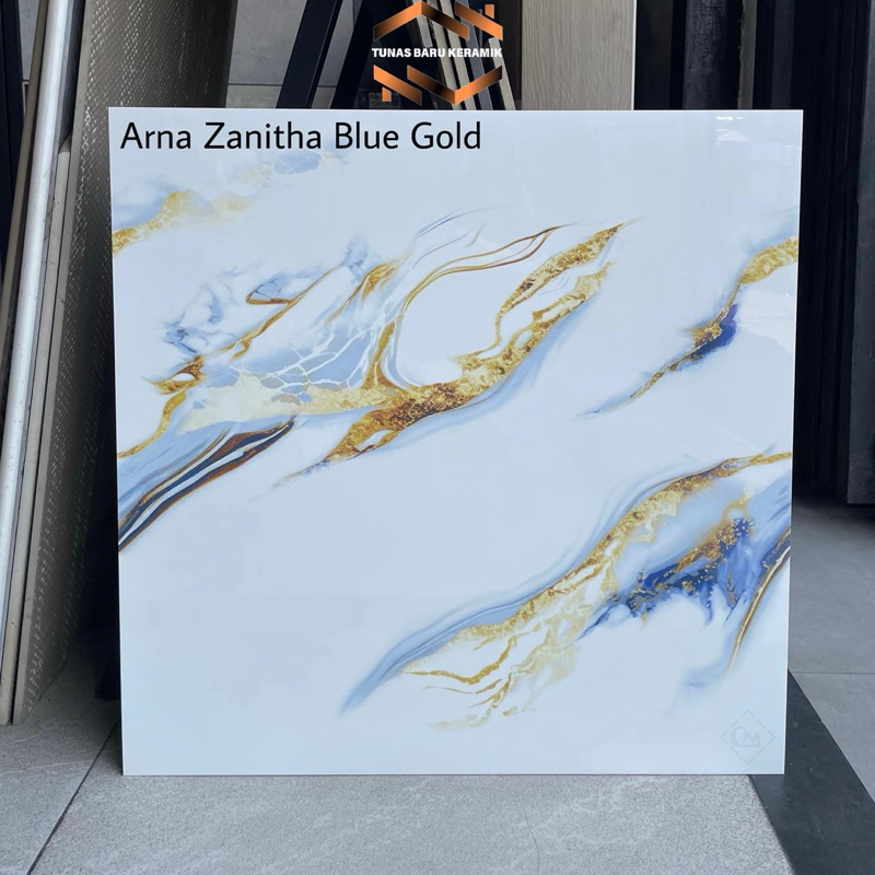 Jual Granit 60x60 Arna Zanitha Blue Gold | Glazed Polished | Shopee ...