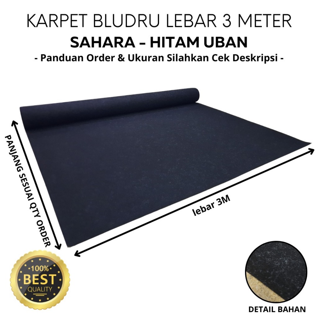 Jual Karpet Meteran SAHARA Exclusive Bludru Warna Polos Masjid Mushola 30m x 3m, LEBAR 3M ( ROLL ...