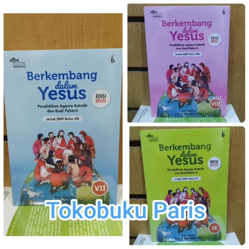Jual ORI Buku Pendidikan Agama Katolik Berkembang dalam Yesus REVISI SMP Kelas 1 7 VII, 2 8 VIII ...
