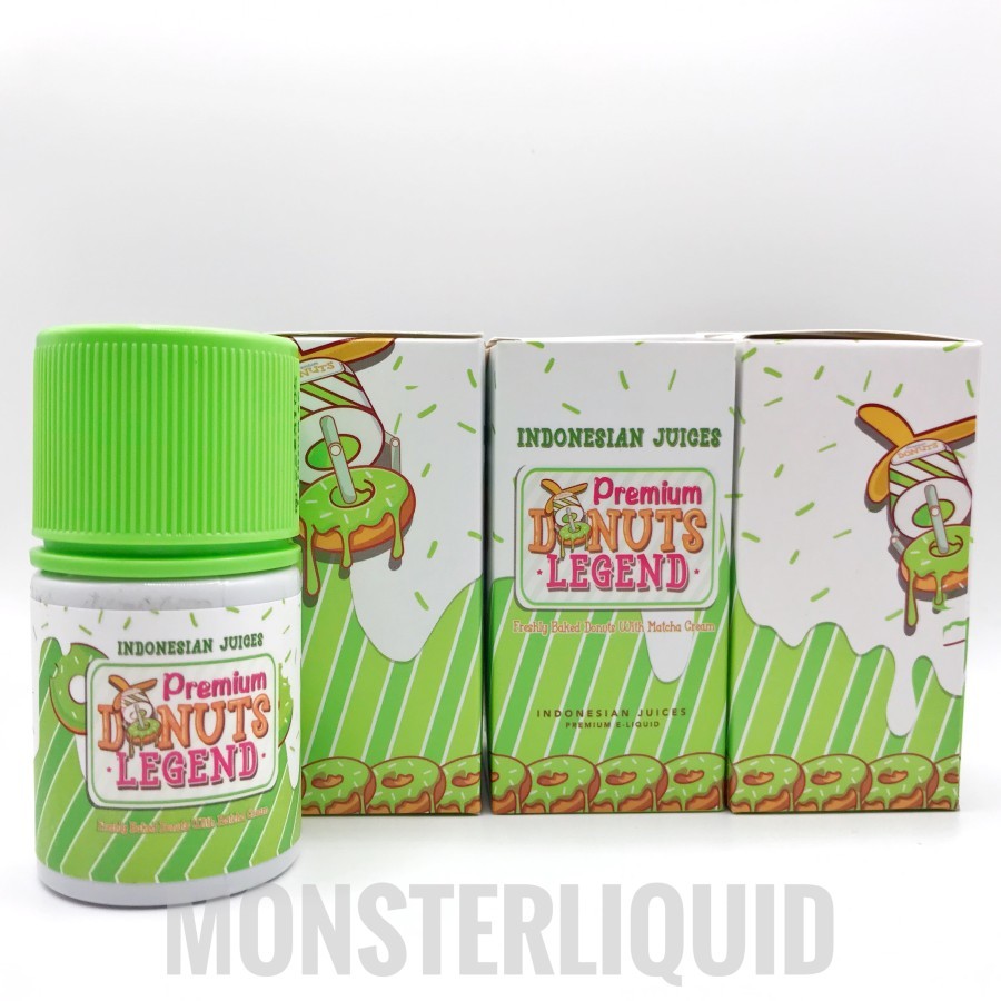 Jual PREMIUM DONUTS LEGEND DONAT MATCHA BY INDONESIAN JUICES 3MG 6MG ...
