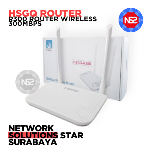 Jual HSGQ R300 Router Wireless 300Mbps 2.4Ghz / Router Support PPPoE PPTP / 1 WAN 3 LAN / Router ...