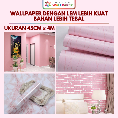 Jual Walpaper Setiker Dinding Kamar Aesthetic Wallpaper Dinding 3D ...