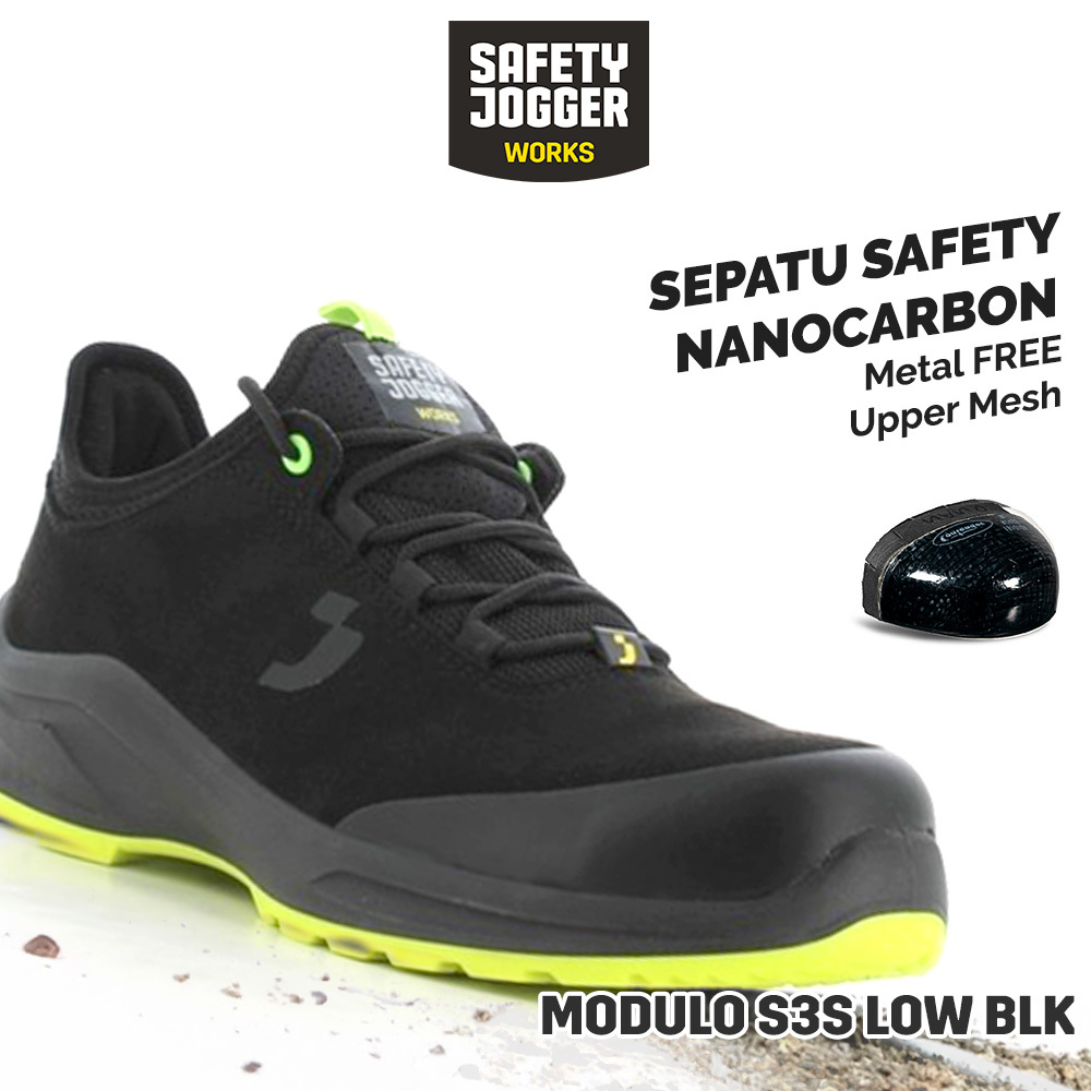 Jual Safety Jogger Modulo S3S Low Black Sepatu Safety Shoes Kerja ...