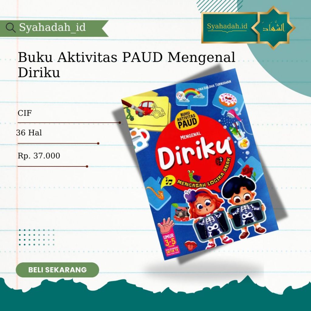 Jual BUKU AKTIVITAS PAUD MENGENAL DIRIKU | Shopee Indonesia