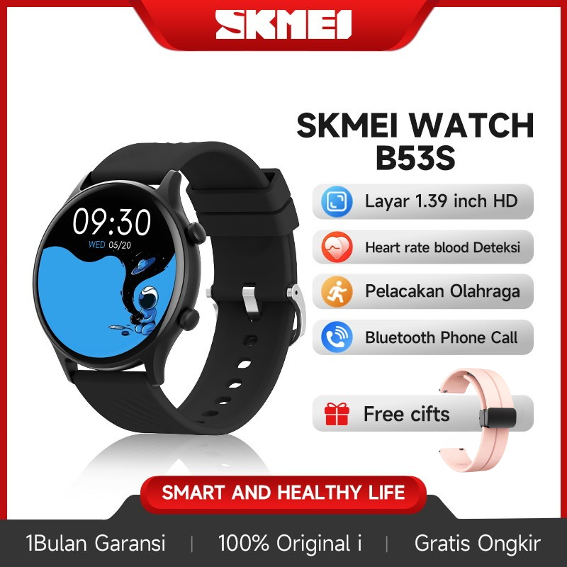 Jual Skmei B53S Smartwatch Jam Tangan Pria Wanita 1,39 Inci Sport Tracker Data tidur/pengukuran ...