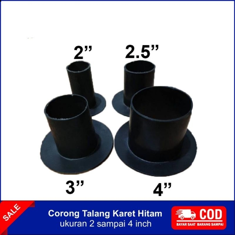 Jual Corong karet Ukuran 2-4 inch, Corong talang pvc 2, 2 1/2, 3, 4 ...