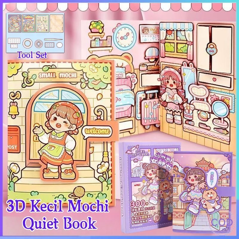 Jual [COD] Little Mochi Quiet Book Diy Mainan Merakit Anak Lucu ...