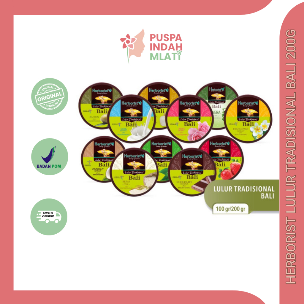 Jual HERBORIST LULUR TRADISIONAL BALI 200G | Shopee Indonesia