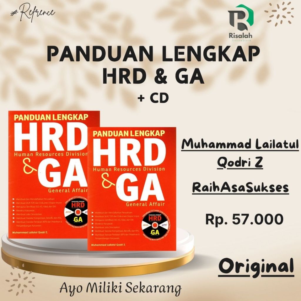 Jual Buku Panduan Lengkap HRD (Human Resources Division) & GA (General ...