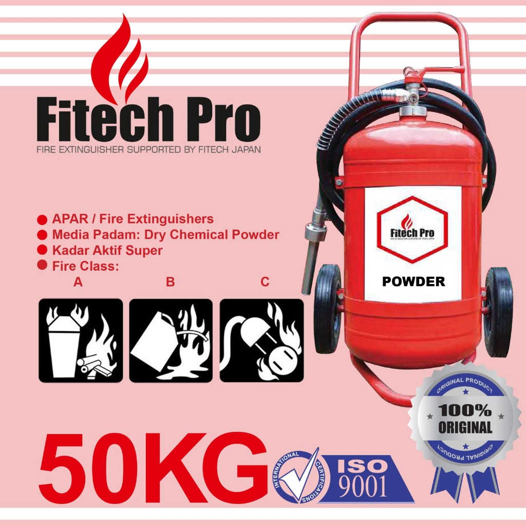 Jual Alat Pemadam Api Ringan Merk FITECH-PRO Tabung 50KG ISI FOAM DAN ...