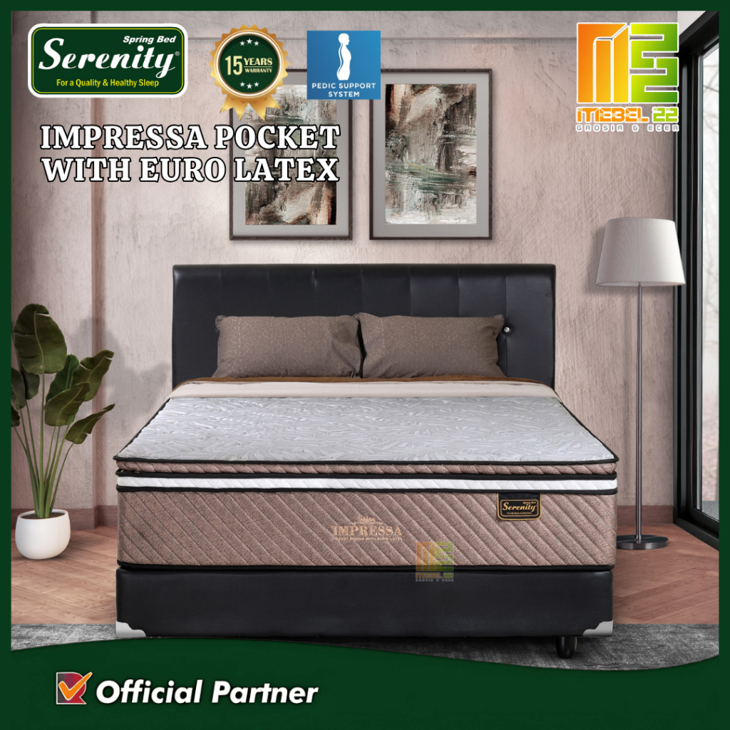 Jual Spring Bed Elite Serenity Impressa Pocket Natural Latex - Tebal ...