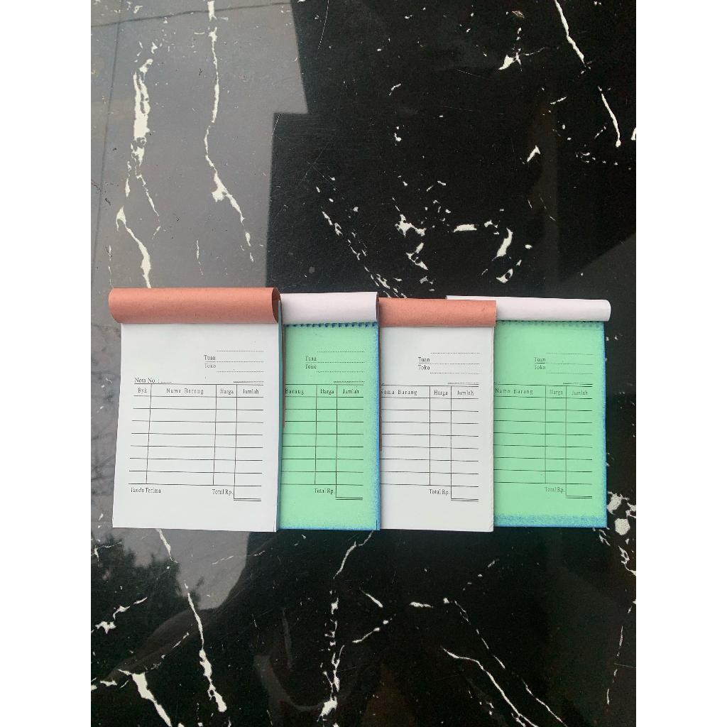 Jual (10 Buku / 1 Pack) Buku Nota Mini 2 Ply NCR, Nota Kontan Mini 2 ...