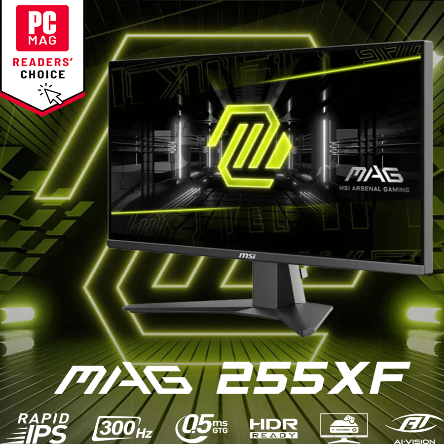 Jual MONITOR MSI MAG 255XF 25 inch FHD IPS 300Hz 0.5ms 25" | Shopee ...