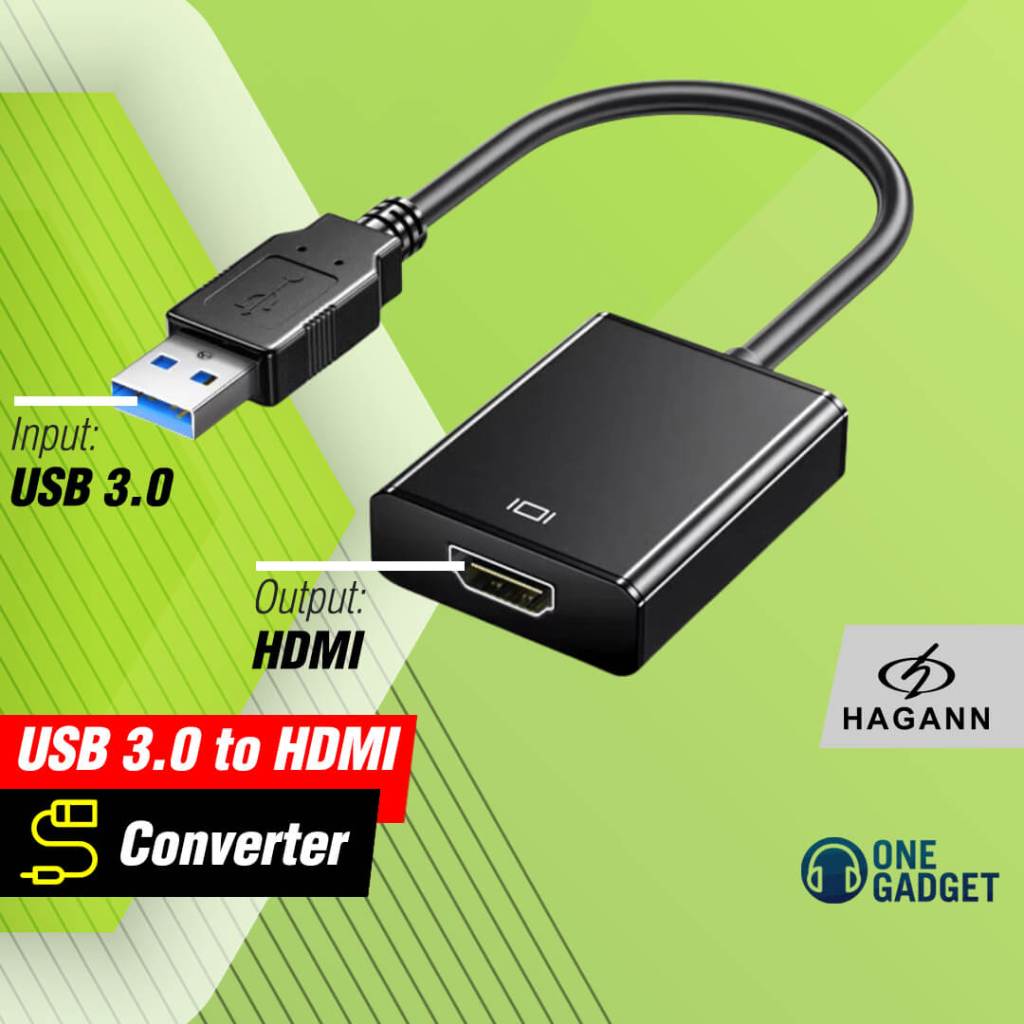Jual Konverter USB 3.0 to HDMI Converter Display Adapter HAGANN CON ...